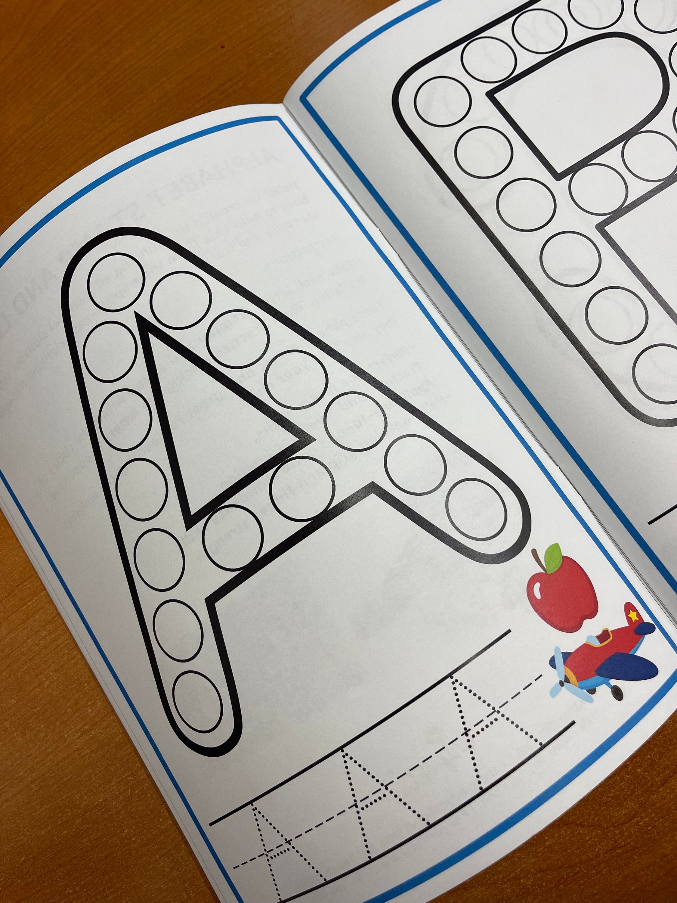 Alphabet Activity Book, Learn the Abcs - Etsy