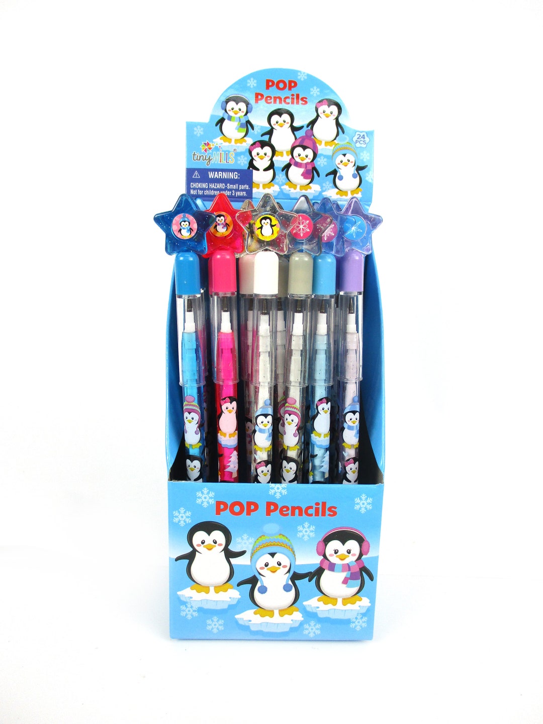 24 Pcs Penguin Multi Point Pencils - Etsy