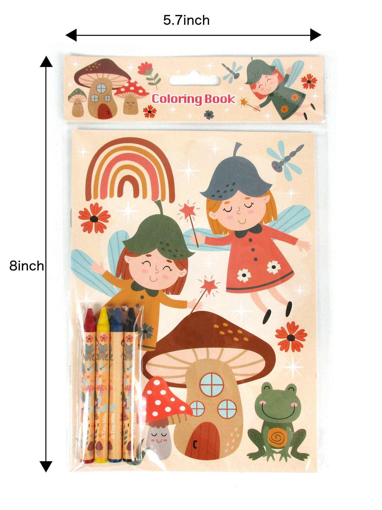 Fantasy Gnome and Mushroom Coloring Books With Crayons Party Favors - Etsy