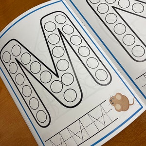 Alphabet Activity Book, Learn the Abcs - Etsy