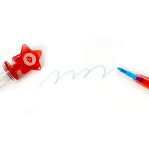 Fire Truck Stackable Crayon With Stamp Topper - Etsy