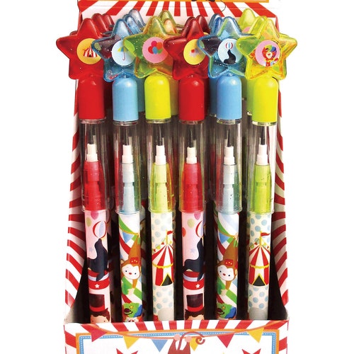 24 Pcs Circus and Carnival Multi Point Pencils - Etsy