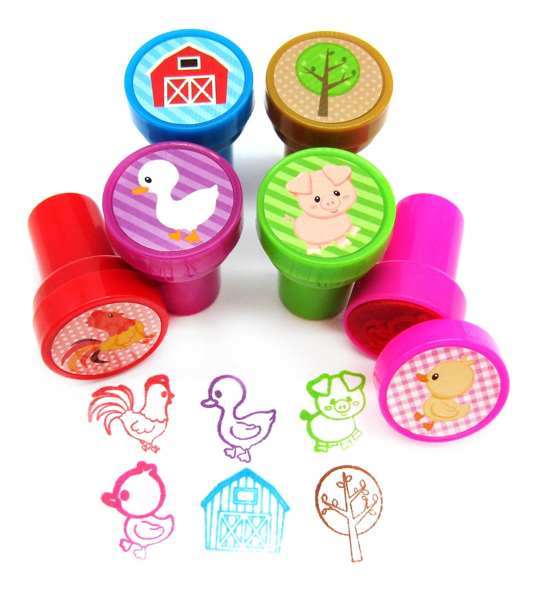 Farm Animals Self-inking Stampers - Gift, Scrapbooking, Embellishment ...