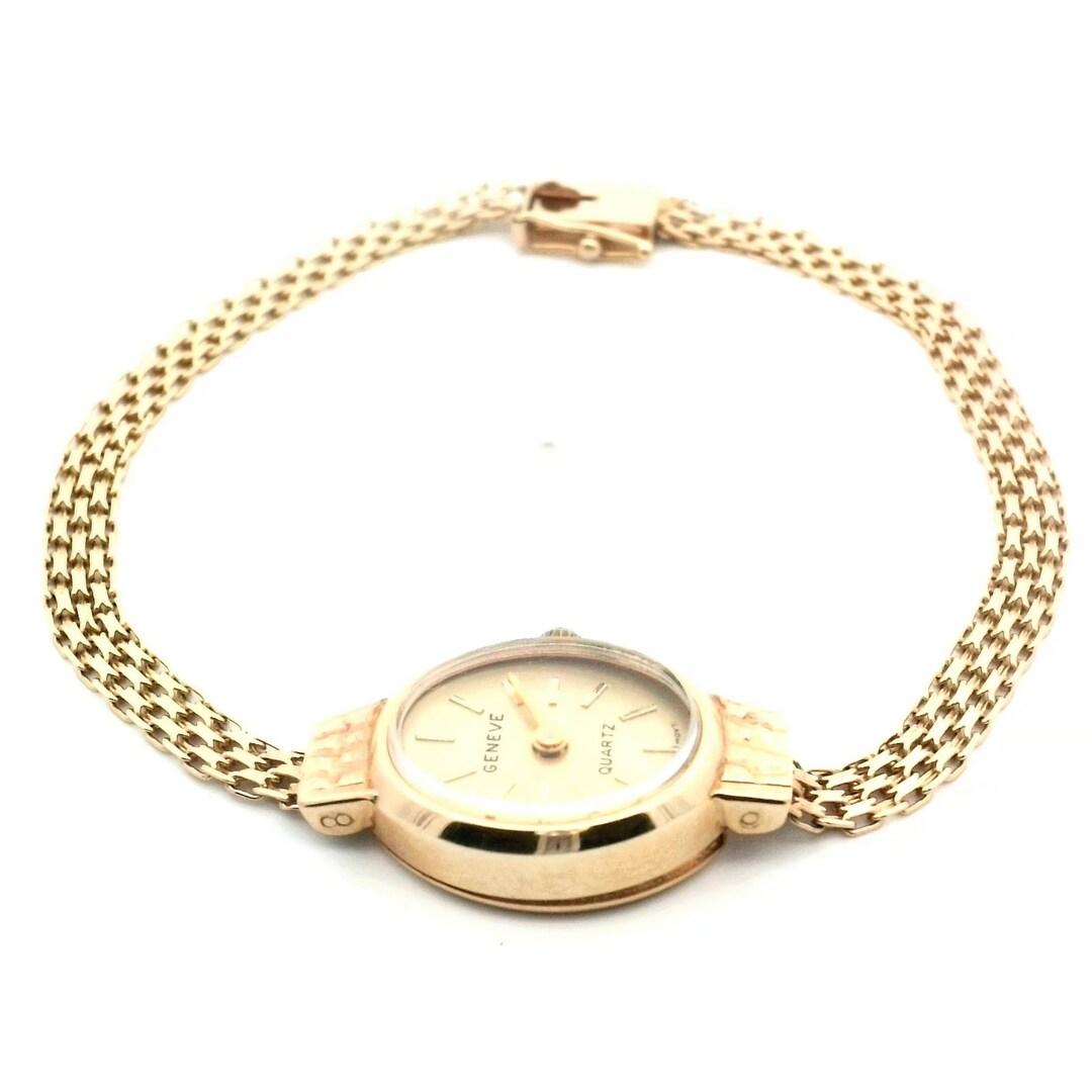 Our Geneve Lady's Watch Was Built in 14k Yellow Solid Gold With a Swiss ...