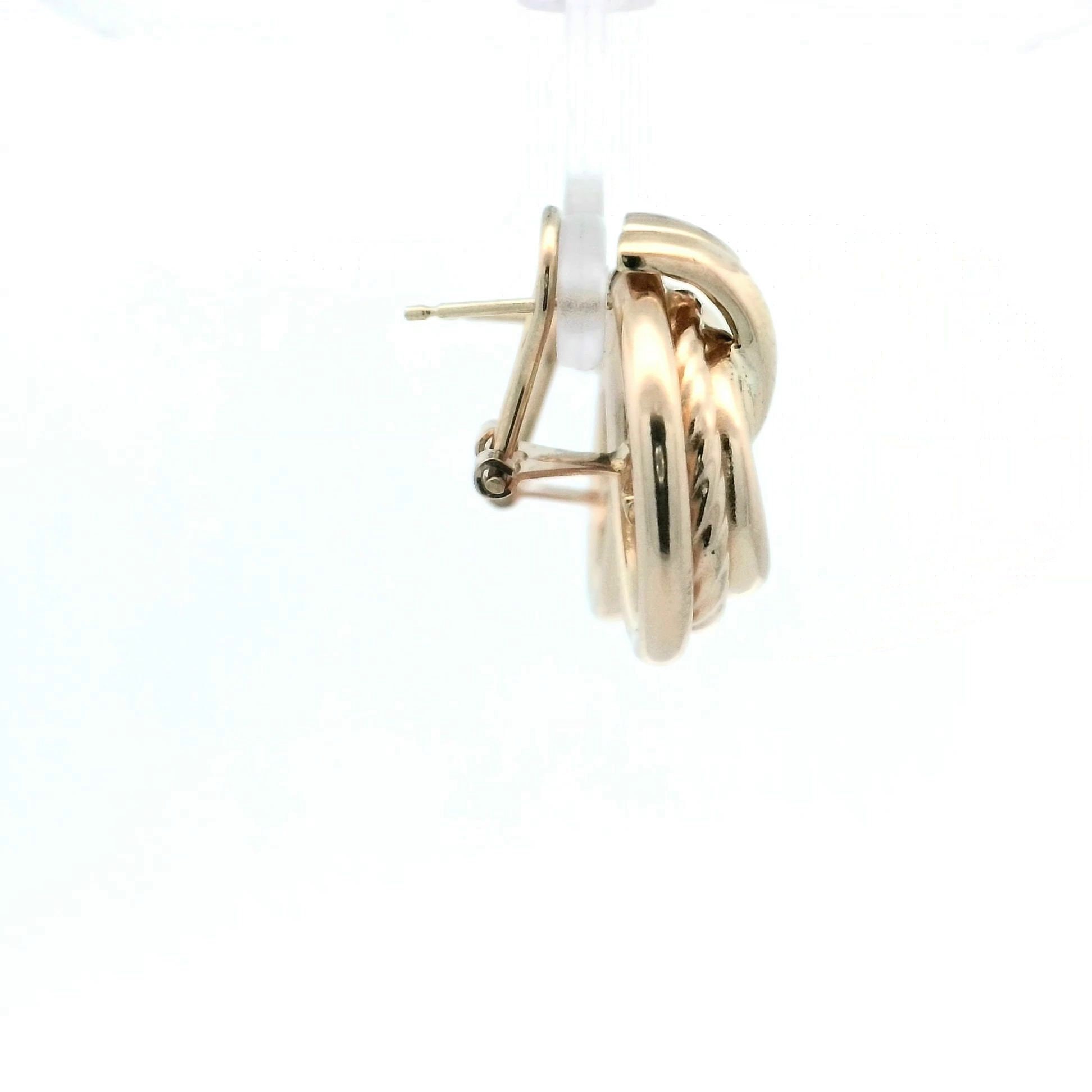 Our Bold and Beautiful Omega Back Earrings Are Fashioned in 14k Yellow ...