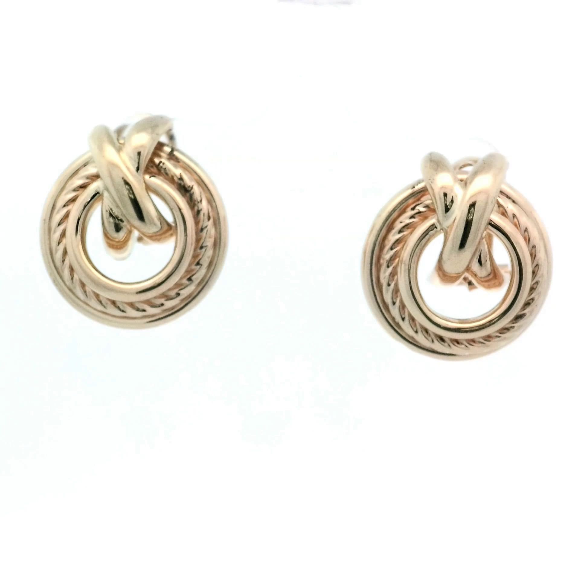 Our Bold and Beautiful Omega Back Earrings Are Fashioned in 14k Yellow ...