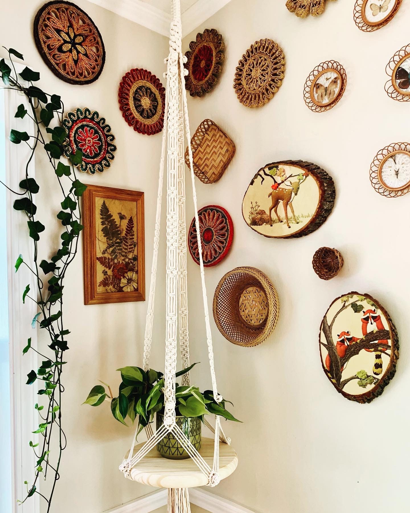 Natural Macrame Hanging Table - Etsy