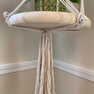 Natural Macrame Hanging Table - Etsy