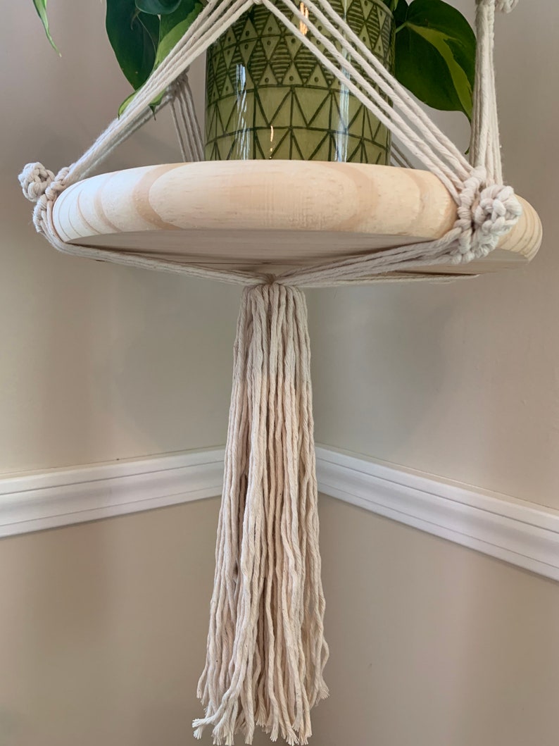 Natural Macrame Hanging Table - Etsy
