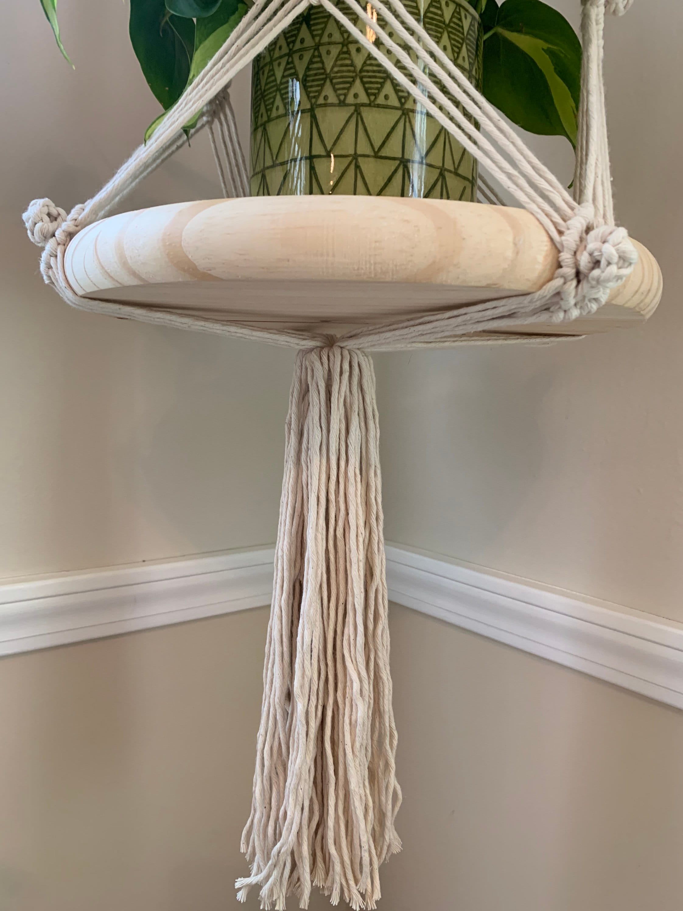 Natural Macrame Hanging Table - Etsy