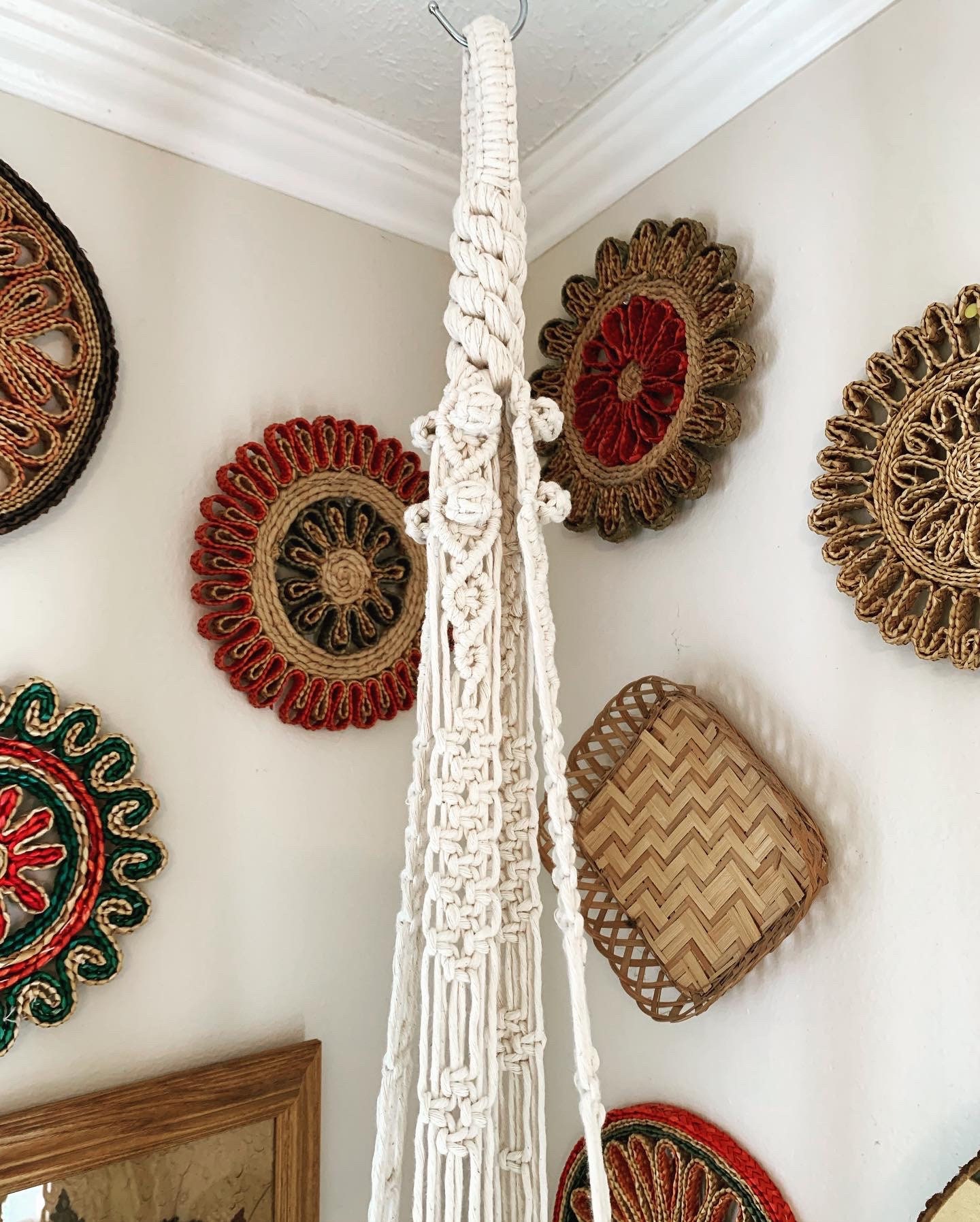 Natural Macrame Hanging Table - Etsy