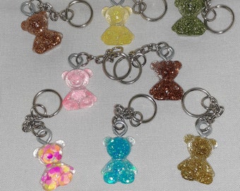 Teddy Bear Key Chain | Etsy