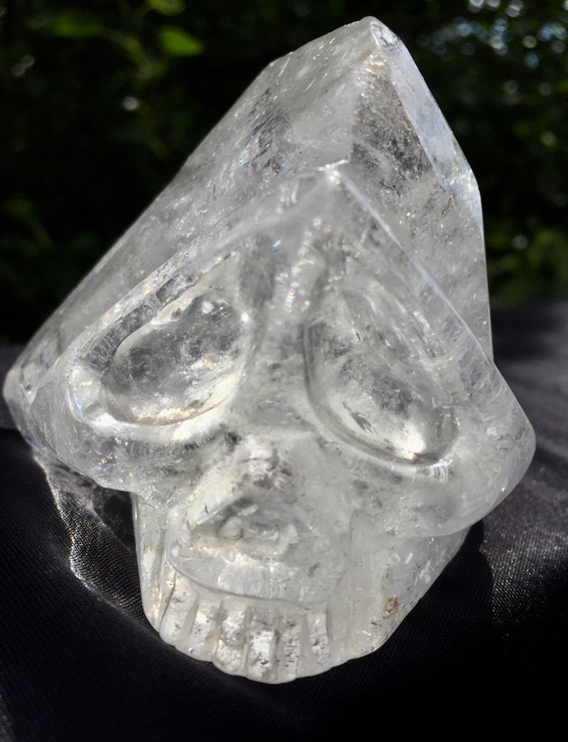 Grim Reaper Quartz Crystal Skull Carving - Etsy