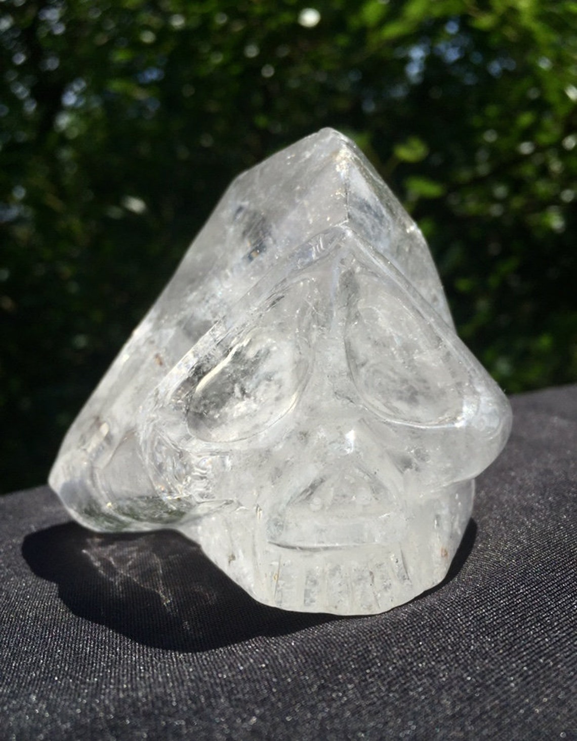 Grim Reaper Quartz Crystal Skull Carving - Etsy