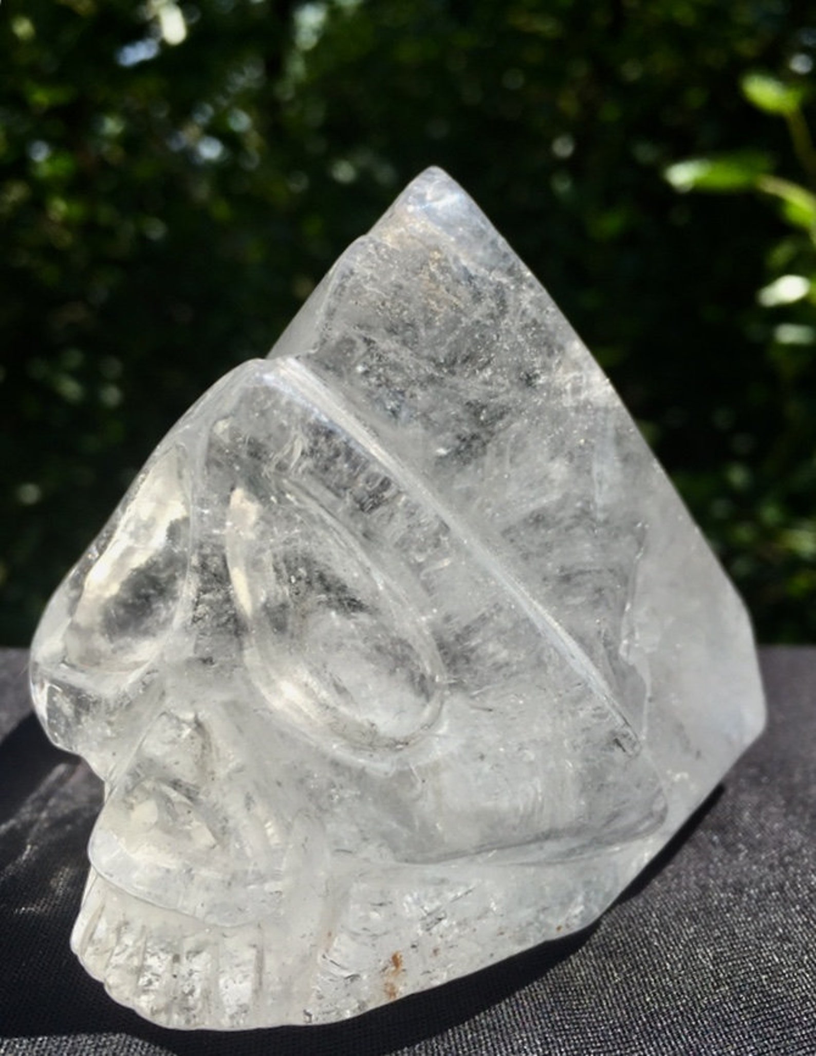 Grim Reaper Quartz Crystal Skull Carving - Etsy