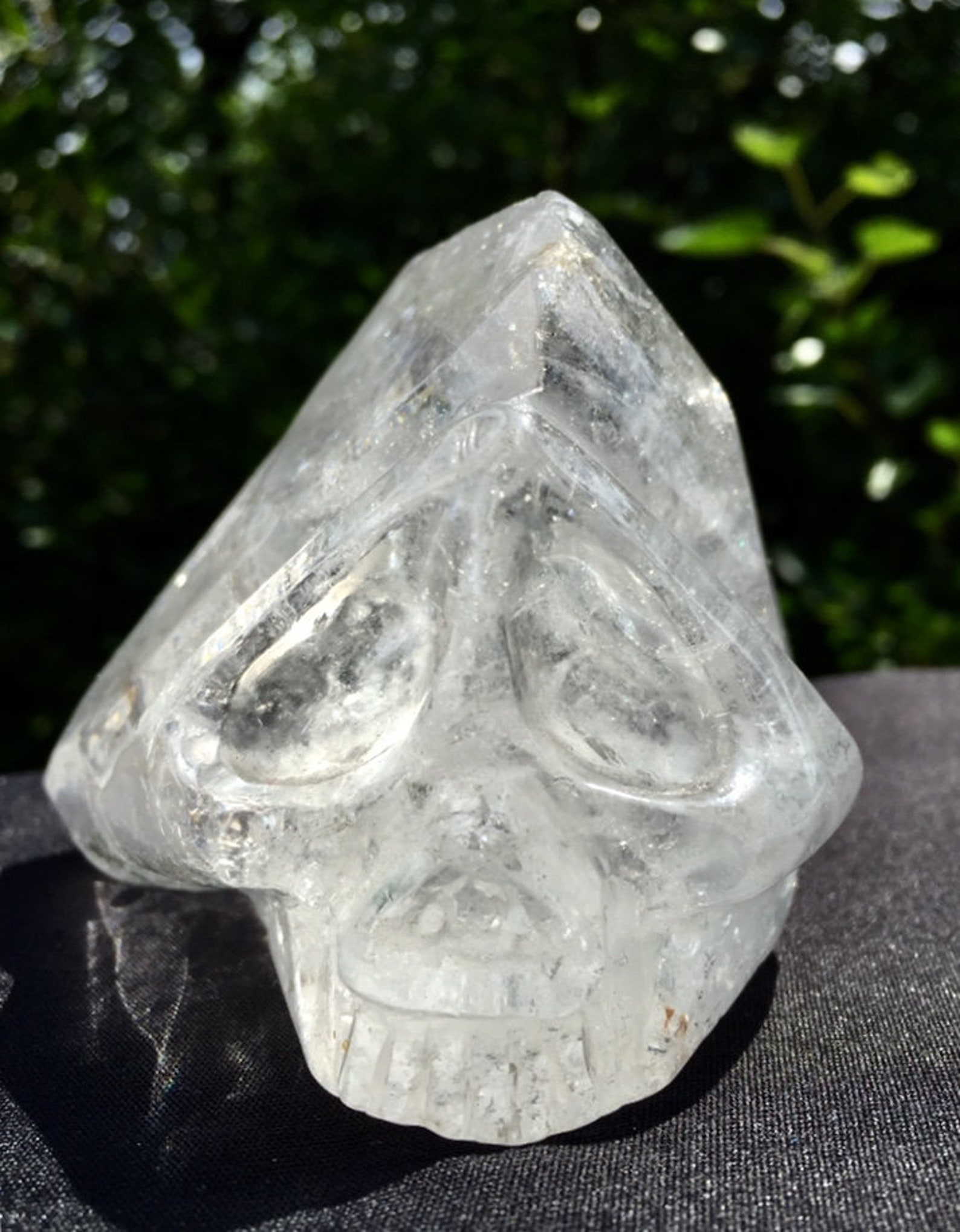 Grim Reaper Quartz Crystal Skull Carving - Etsy