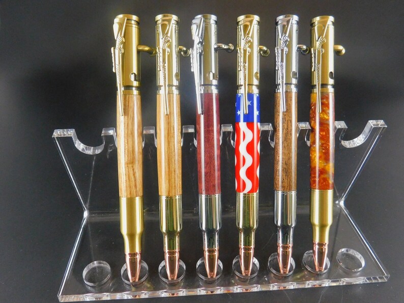 Hand Turned Bolt Action 30 Caliber Rifle Shell Pens - Etsy