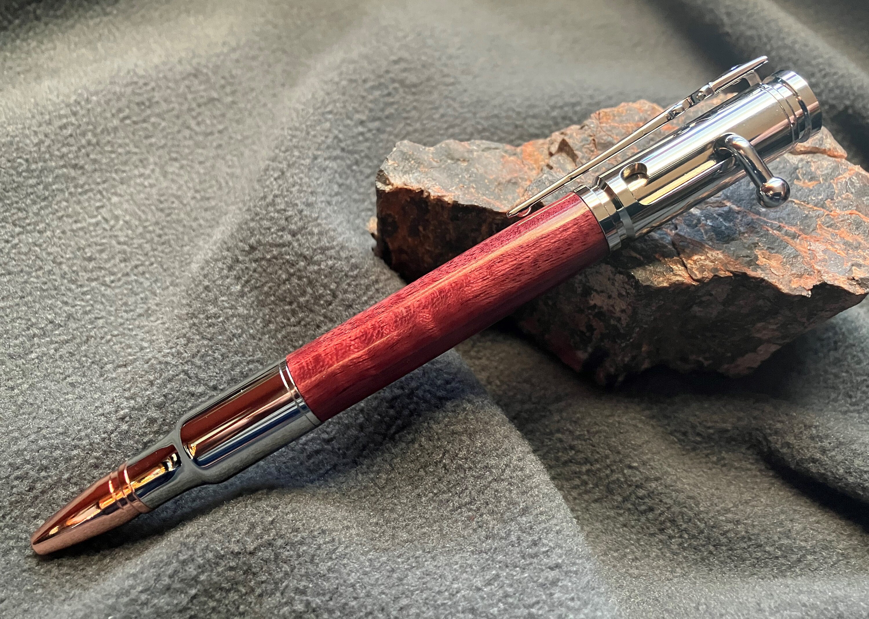 Hand Turned Bolt Action 30 Caliber Rifle Shell Pens - Etsy