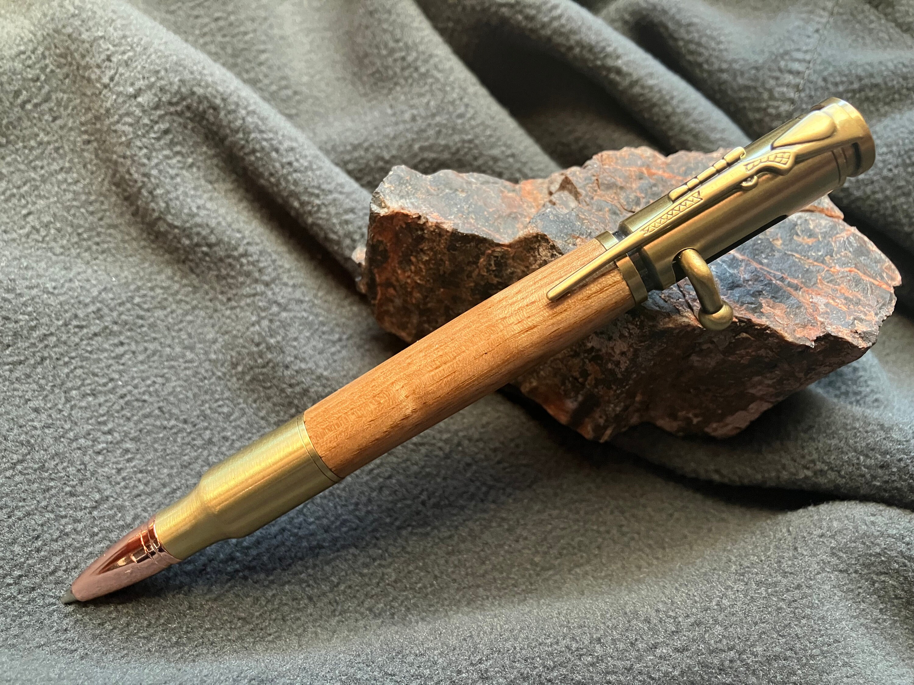Hand Turned Bolt Action 30 Caliber Rifle Shell Pens - Etsy