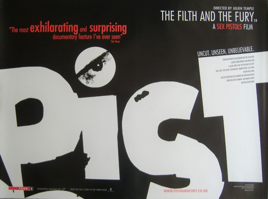 The Filth And The Fury 2000 Original Double Sided Uk Quad Cinema Poster