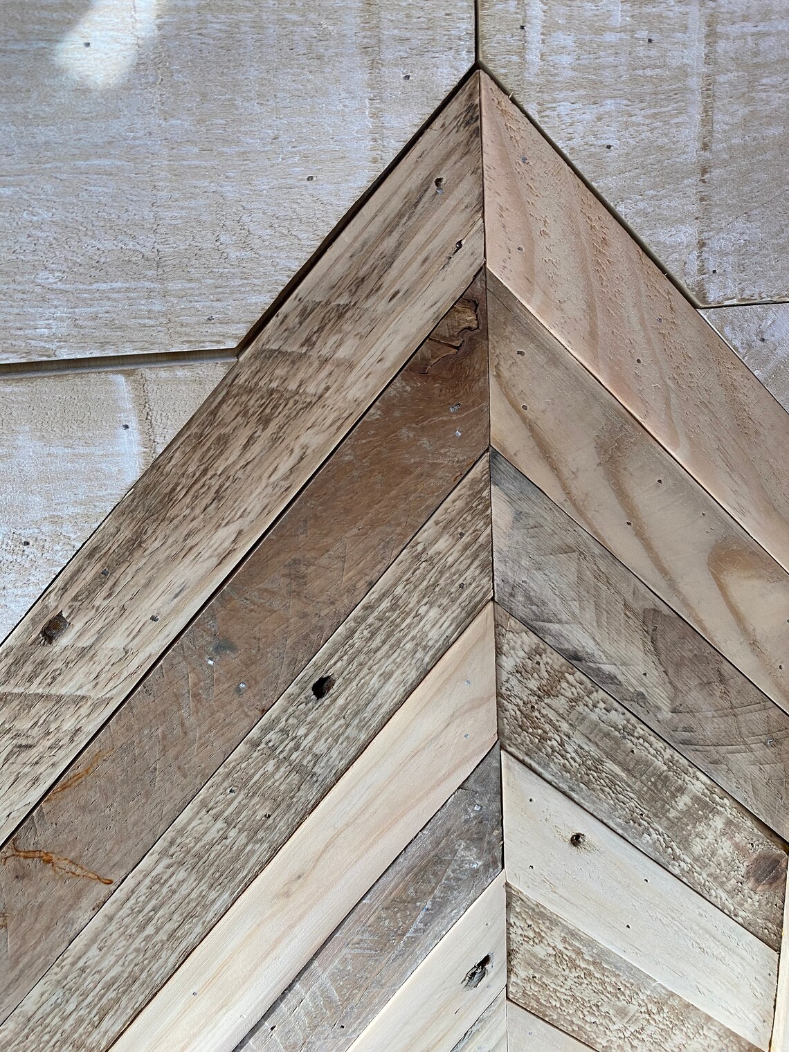 Handmade Reclaimed Pallet Wood Mountain Wall Hanging Decor, Rustic ...
