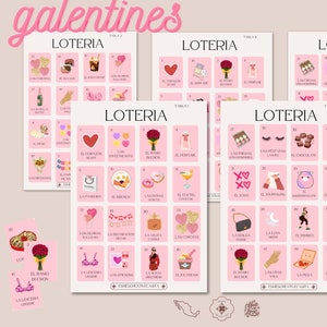 Galentines Loteria | Valentines Day Loteria | Loteria Mexicana ...