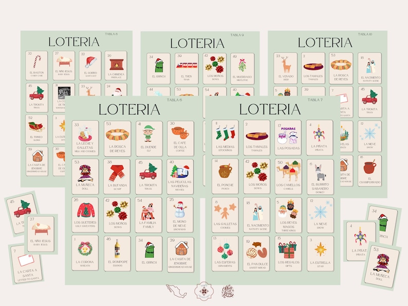 Christmas Family-friendly Games | Navidad Loteria | Mexican Loteria ...