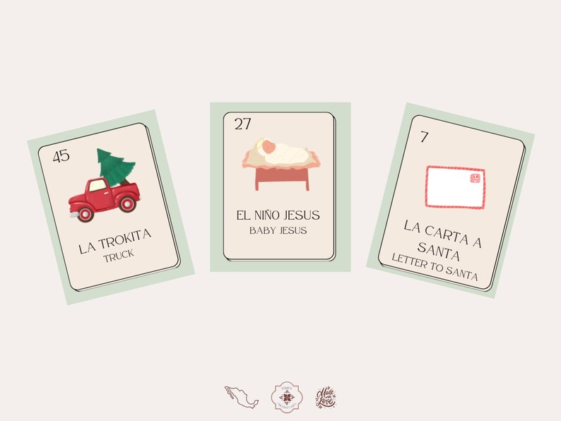Christmas Family-friendly Games | Navidad Loteria | Mexican Loteria ...