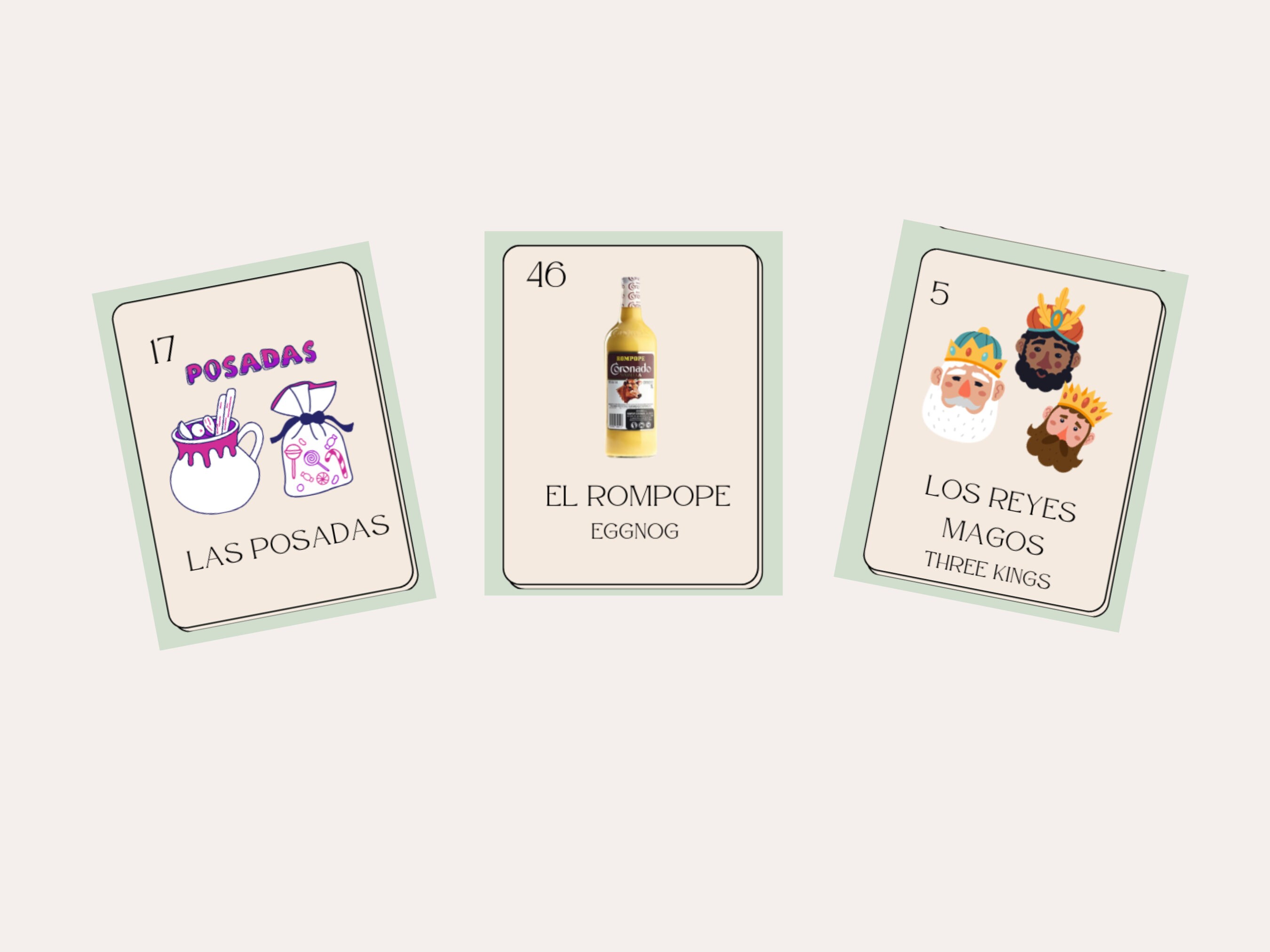 Christmas Loteria Navidad Loteria Mexican Loteria Custom Loteria ...