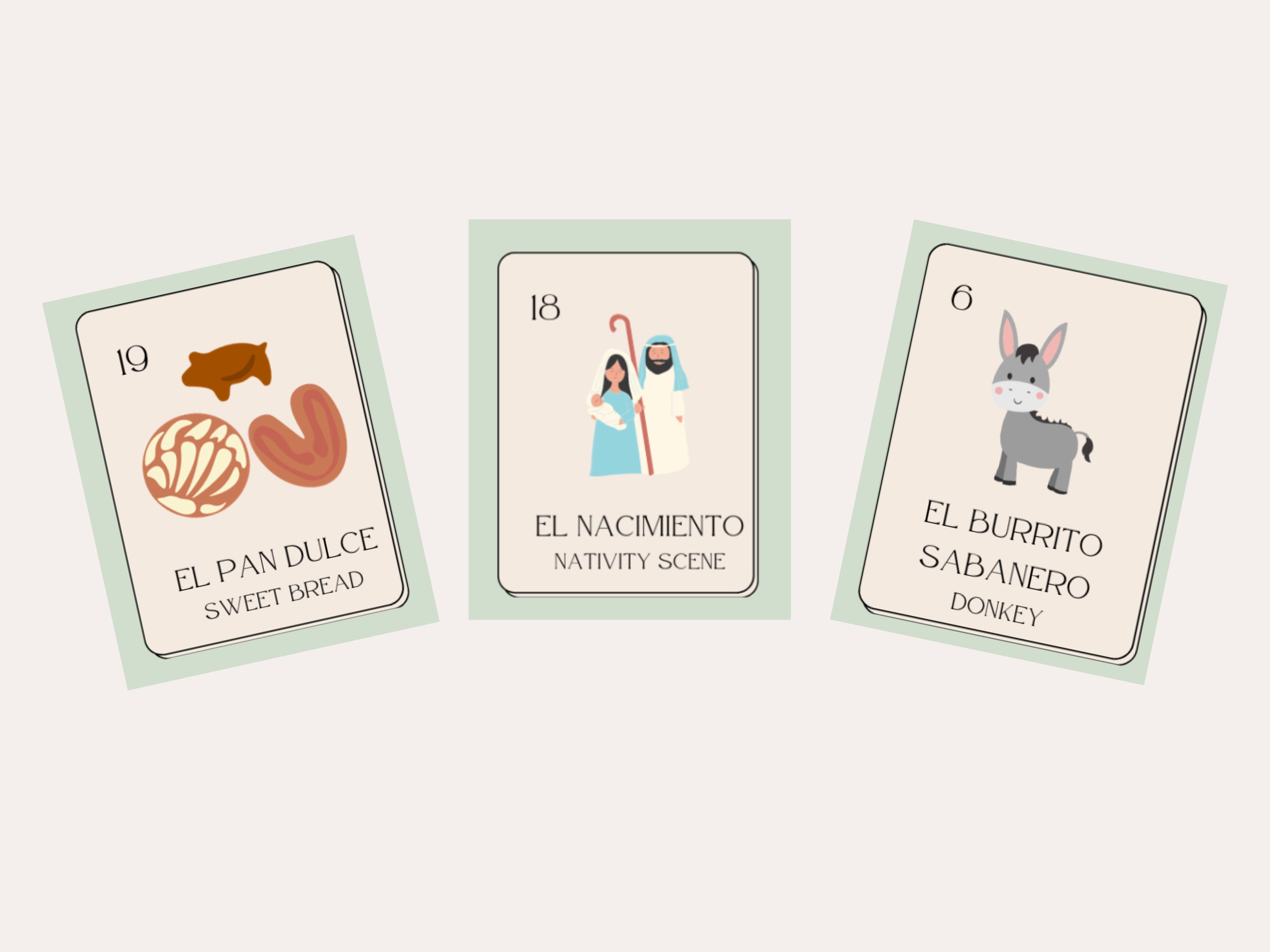 Christmas Loteria Navidad Loteria Mexican Loteria Custom Loteria ...