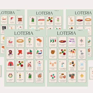 Christmas Loteria Navidad Loteria Mexican Loteria Custom Loteria ...