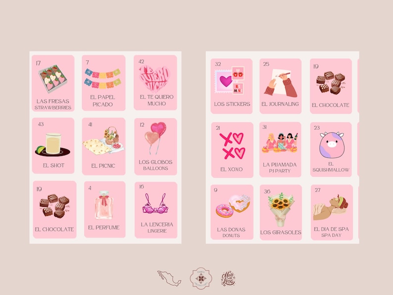 Galentines Loteria | Valentines Day Loteria | Loteria Mexicana ...