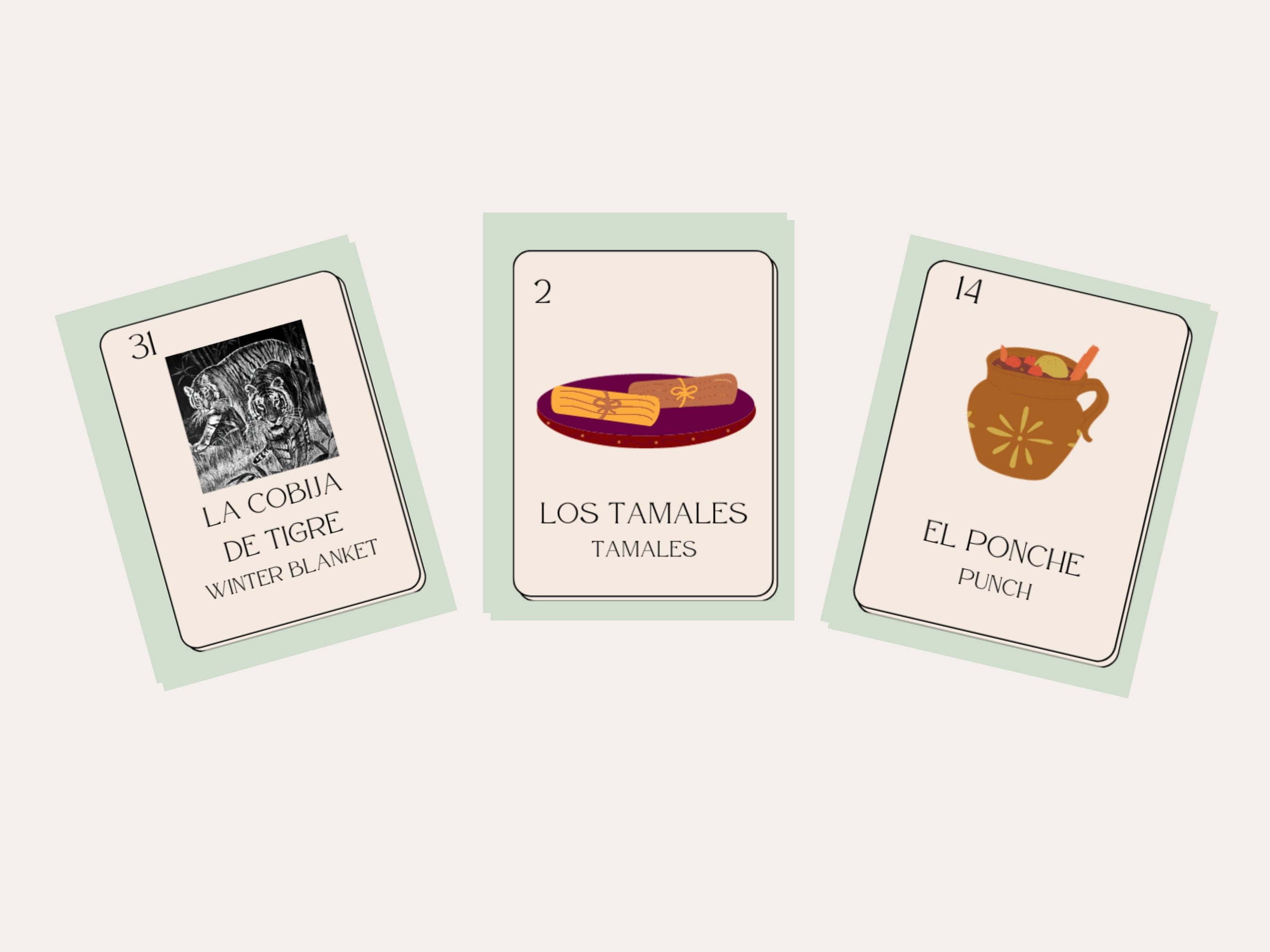 Christmas Loteria Navidad Loteria Mexican Loteria Custom Loteria ...