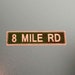 8 Mile Road Eminem Green Sign 5" Vinyl Sticker - Etsy