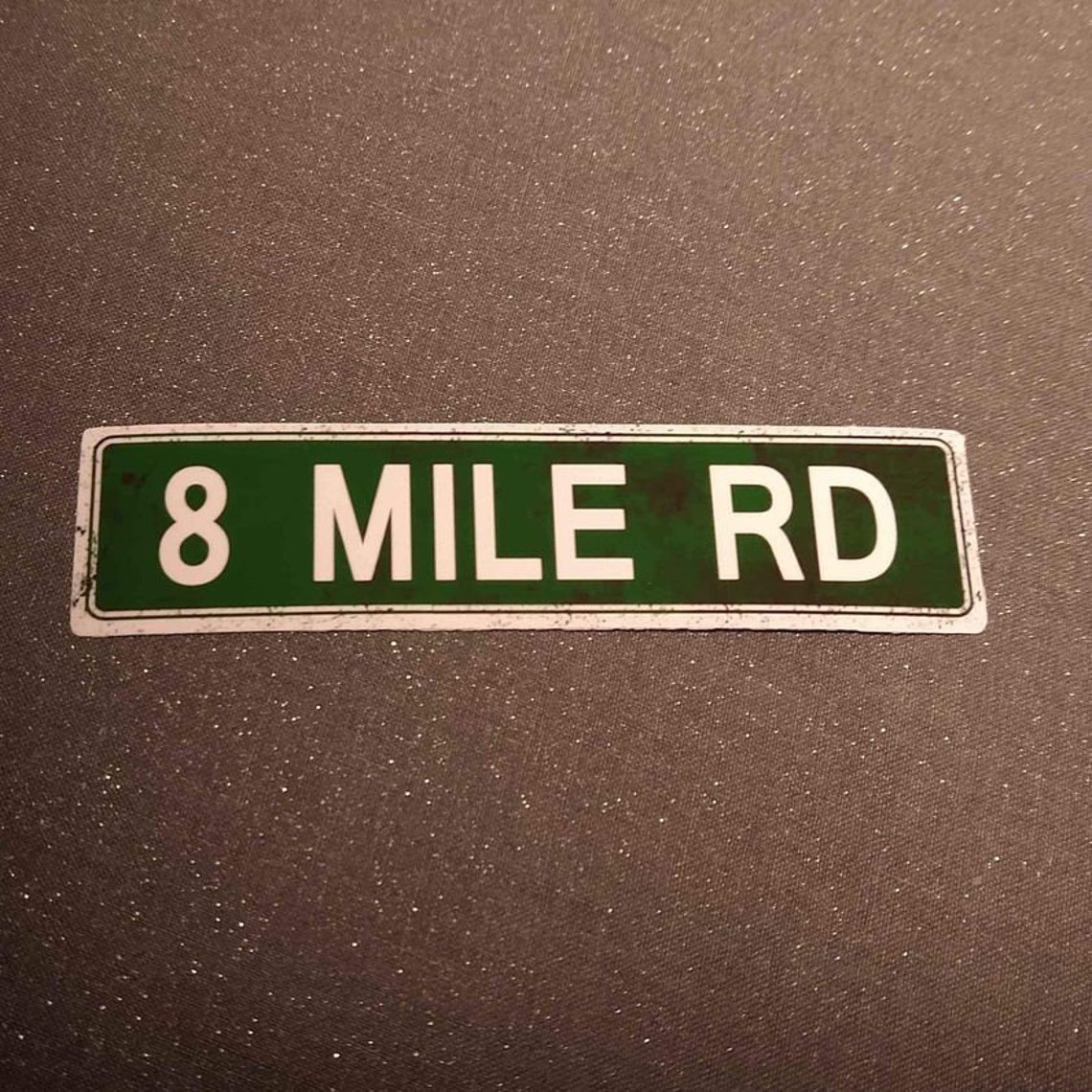 8 Mile Road Eminem Green Sign 5" Vinyl Sticker - Etsy