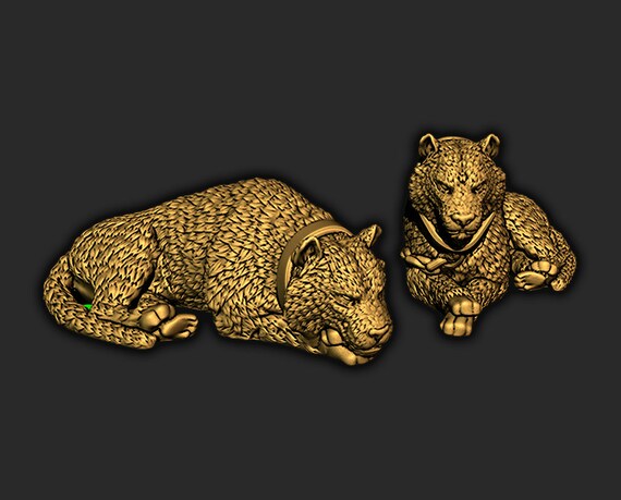 Tiger D&D 3D Printed Pathfinder Tabletop RPG Designed by EC3D | Etsy