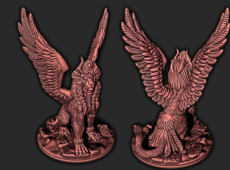 Sphinx D&D Pathfinder Tabletop 3d Printed Miniature Resin or PLA - Etsy