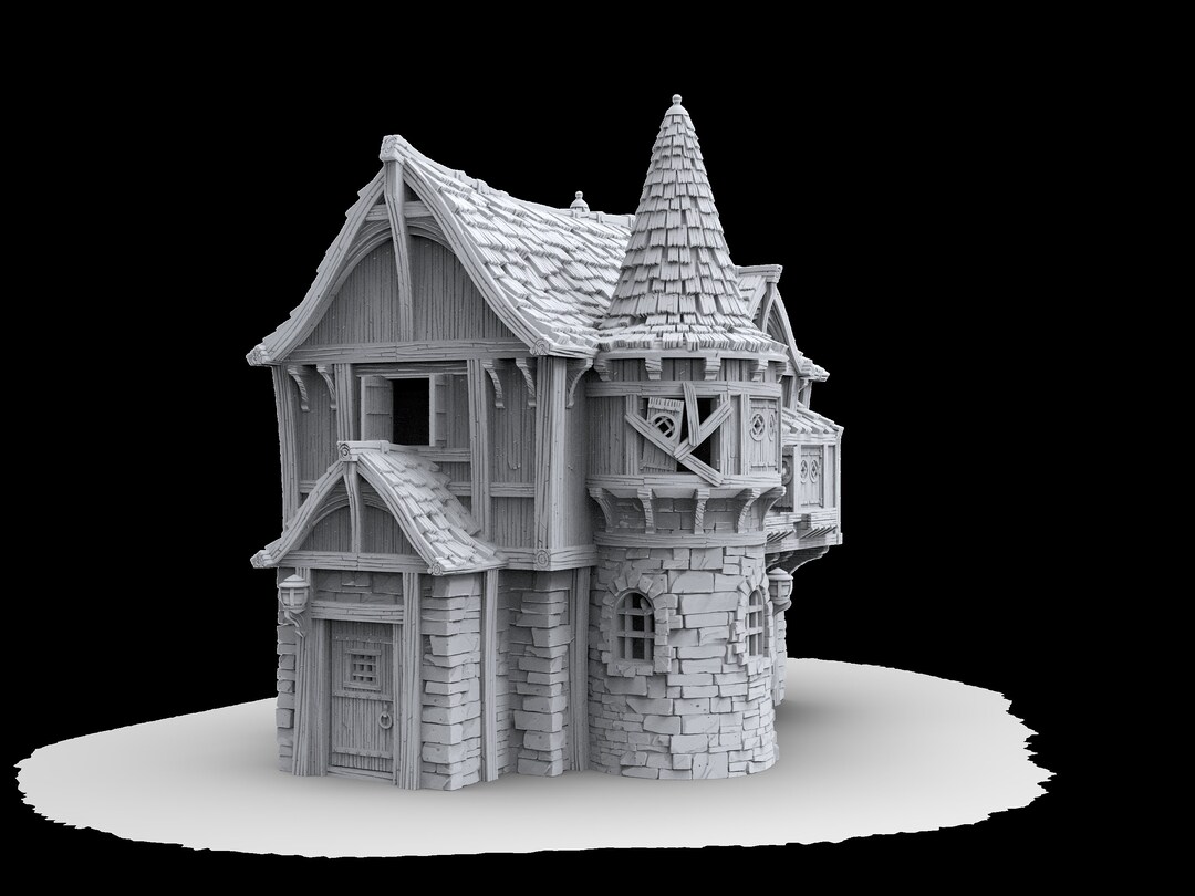 Ancrabourg Administrative Building Terrain D&D Pathfinder Tabletop ...