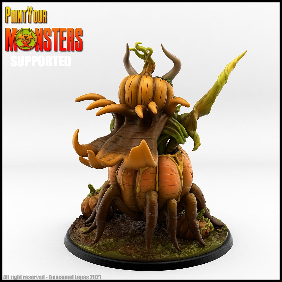 Pumpkin Set D&D Pathfinder Fantasy 3D Printed Resin Miniature - Etsy