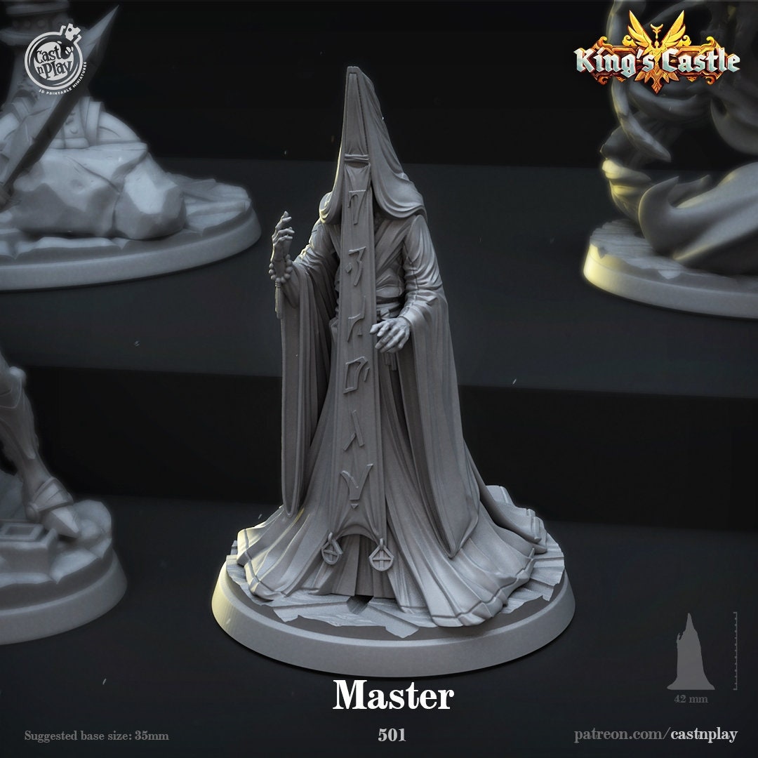 Priest Cleric Master Acolyte D&D Pathfinder Fantasy 3D Printed Resin ...