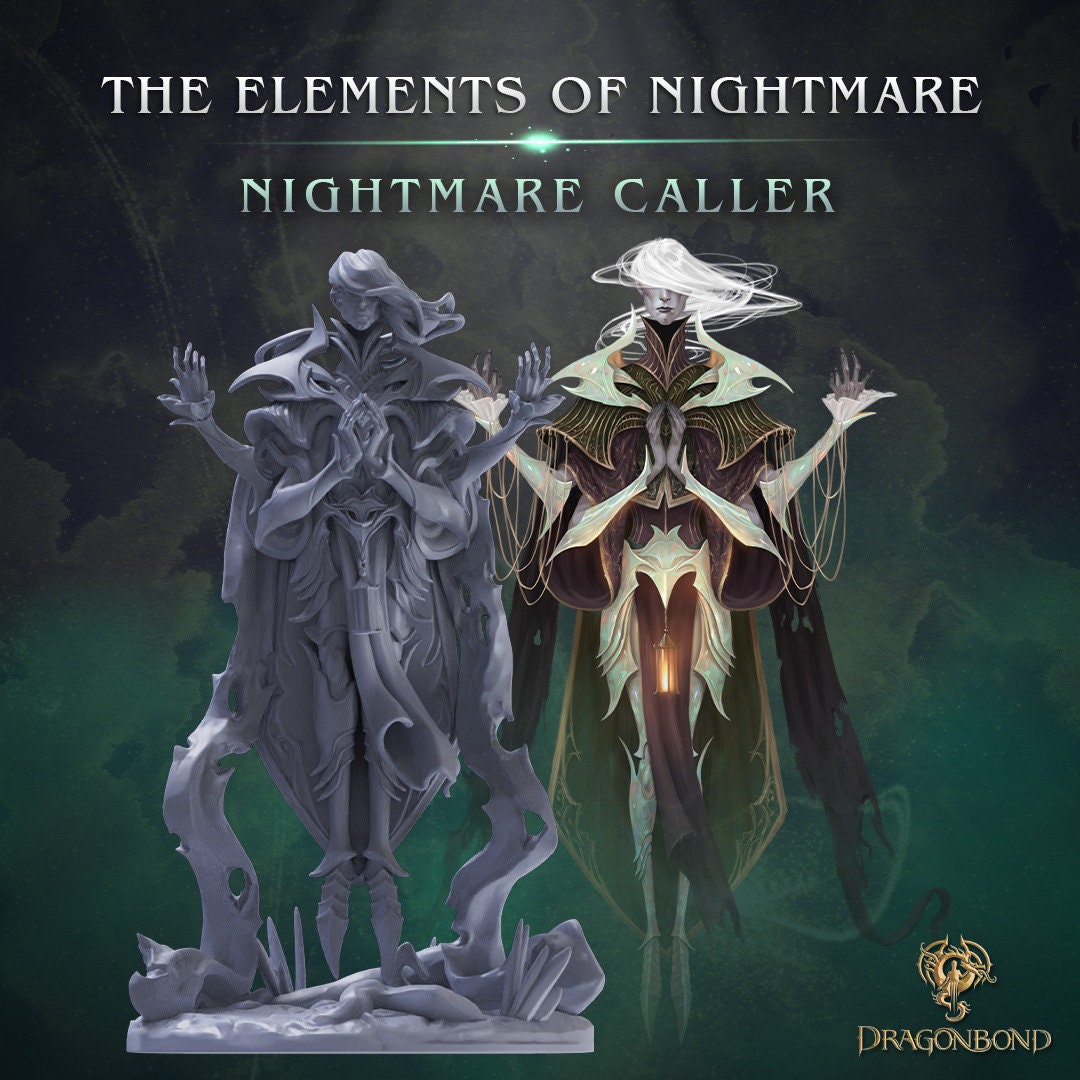 Nightmare Caller D&D Pathfinder Fantasy 3D Printed Resin Miniature - Etsy