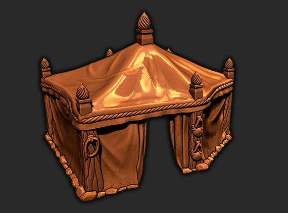 Large Tent 3D Printed Pathfinder D&D Dnd Terrain Tabletop | Etsy