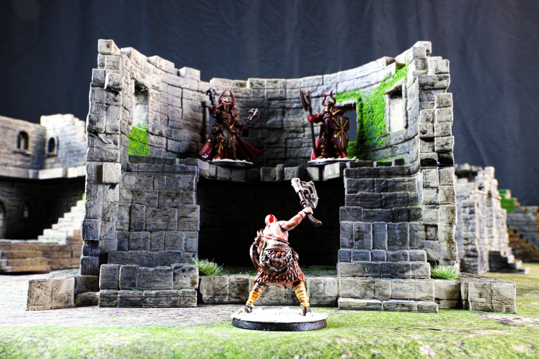 Ruins Lookout Tower Building Terrain D&D Pathfinder RPG Tabletop ...