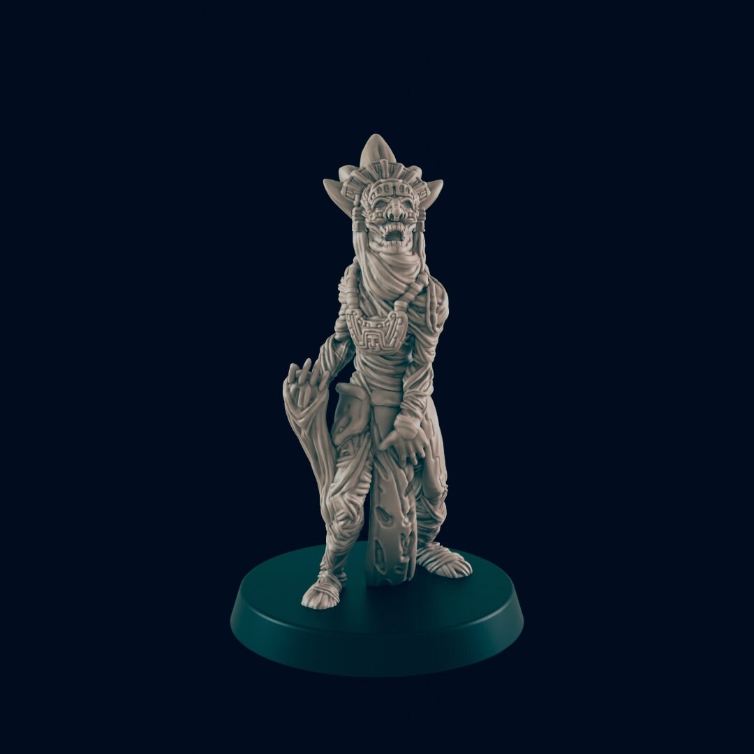 Mummy Lord D&D Pathfinder Tabletop 3d Printed Miniature Resin or PLA - Etsy