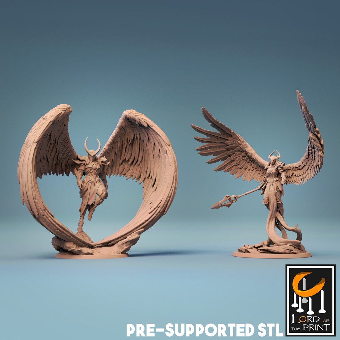 Angels D&D Pathfinder Fantasy 3D Printed Resin Miniature Lord of the ...
