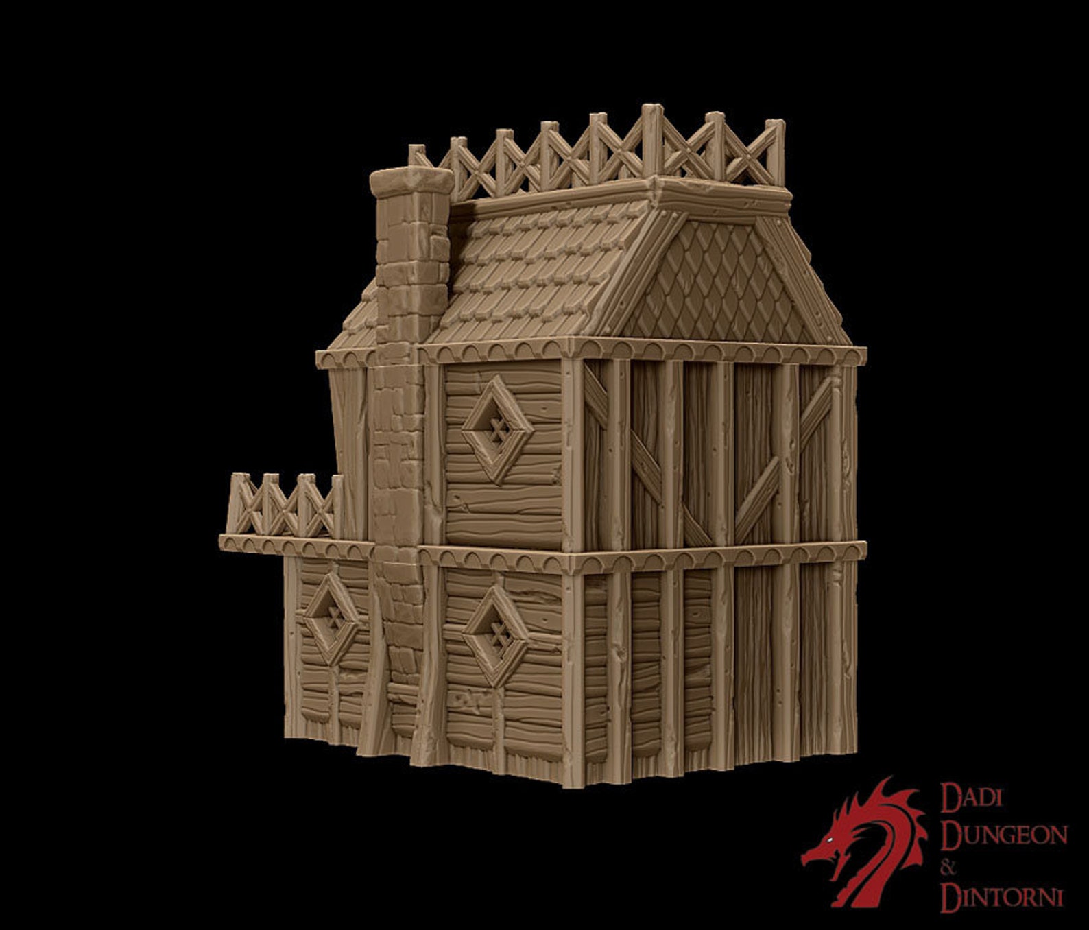 Silver Lake Small Commoner House Lake Town Building Terrain | Etsy