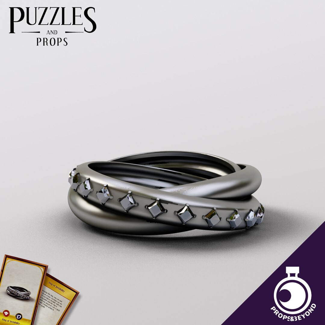 Ring of Invisibility Resin Puzzles and Props 3D Printed Pathfinder D&D ...
