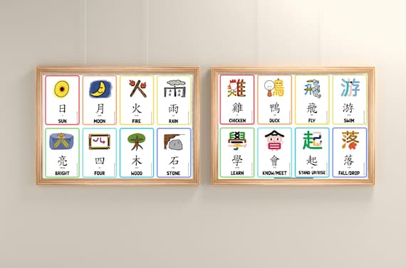 LBC1-160 Basic Chinese Words Digital Flashcards Set - Etsy