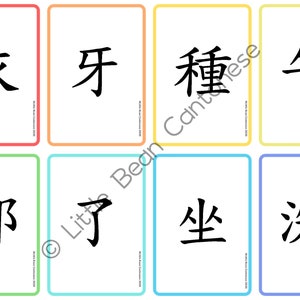 LBC1-160 Basic Chinese Words Digital Flashcards Set - Etsy