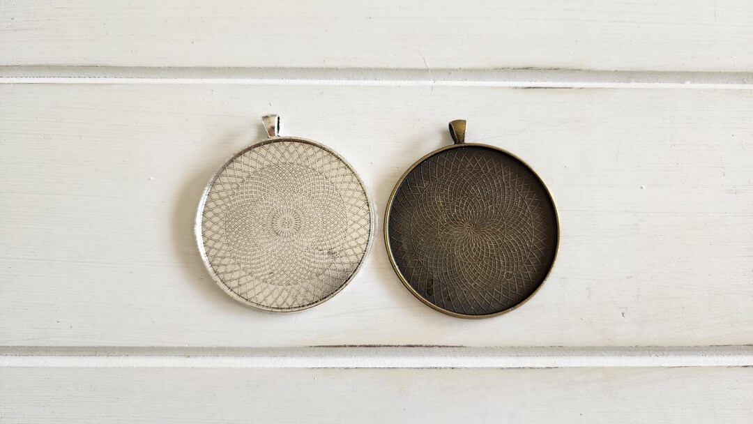 Giant Cabochon Bases - Bronze or Silver - Etsy